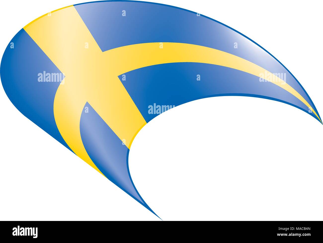 Sweden flag, vector illustration Stock Vector Image & Art - Alamy