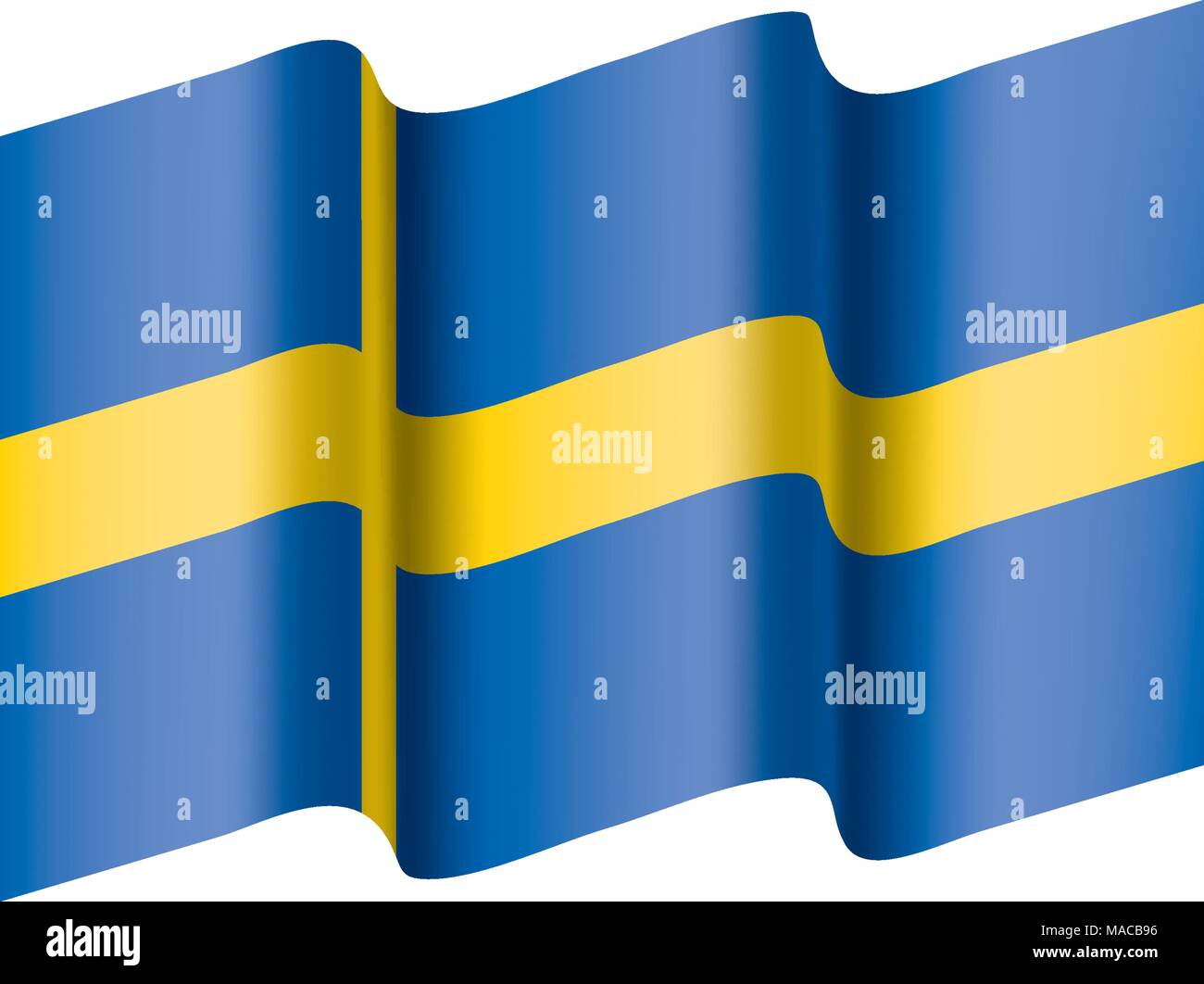 Sweden flag, vector illustration Stock Vector Image & Art - Alamy