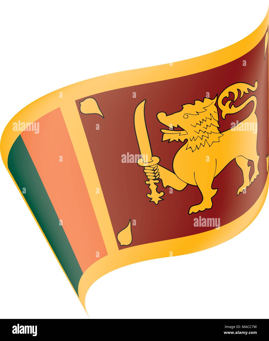 Sri Lanka flag, vector illustration Stock Vector Image & Art - Alamy