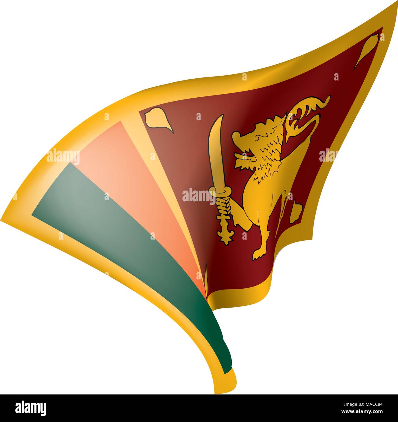Sri Lanka flag, vector illustration Stock Vector Image & Art - Alamy