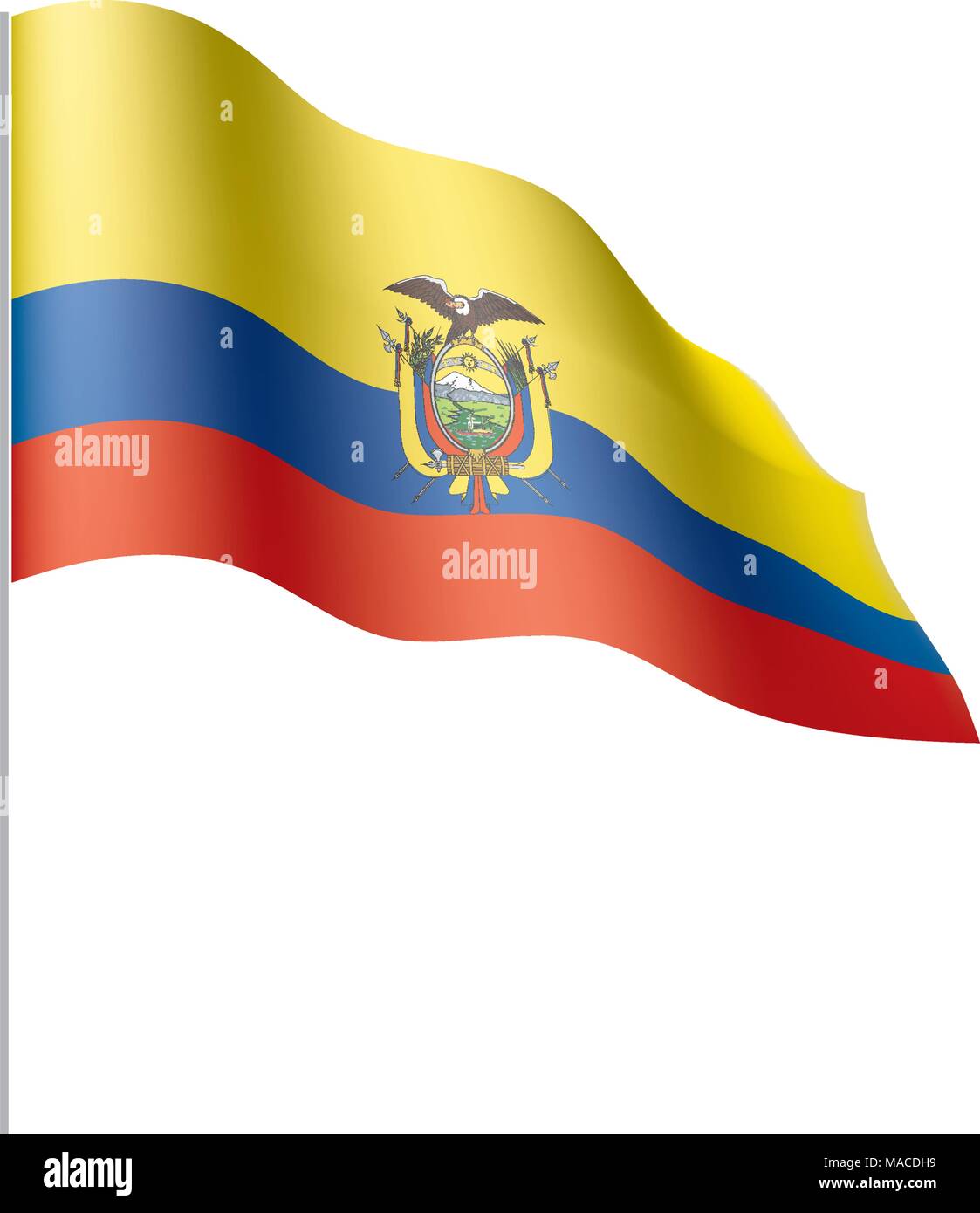 Ecuador flag, vector illustration Stock Vector Image & Art - Alamy