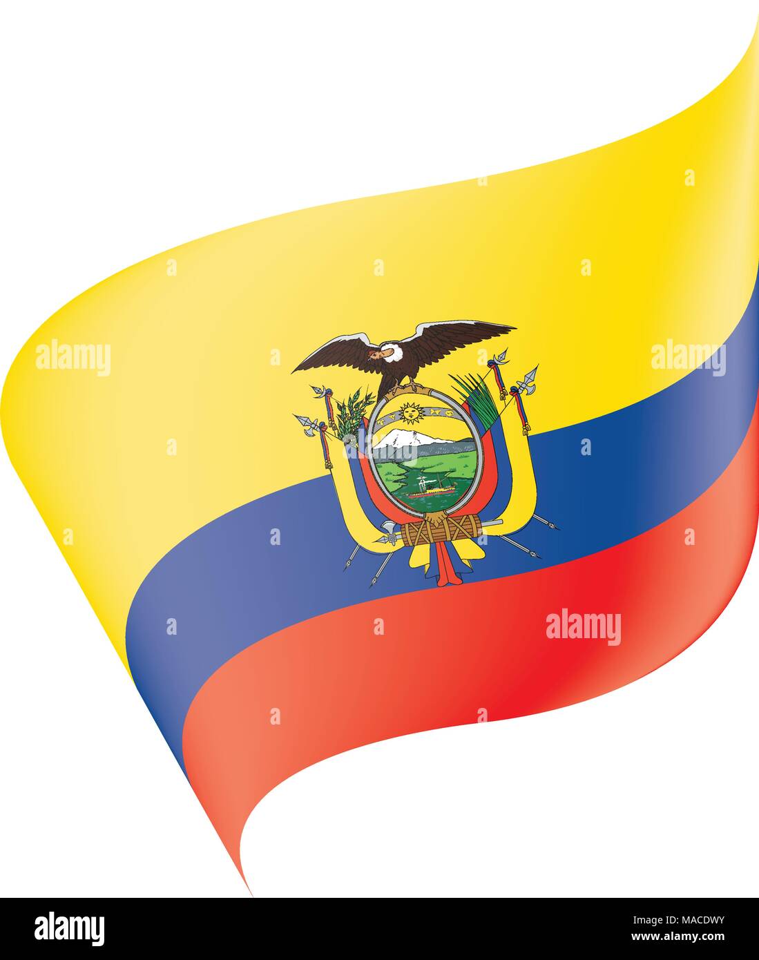 Ecuador flag, vector illustration Stock Vector Image & Art - Alamy