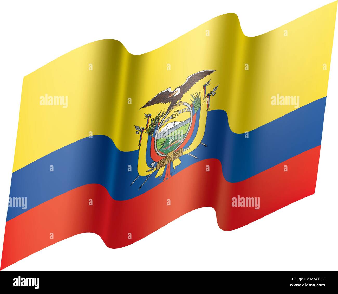 Ecuador flag, vector illustration Stock Vector Image & Art - Alamy