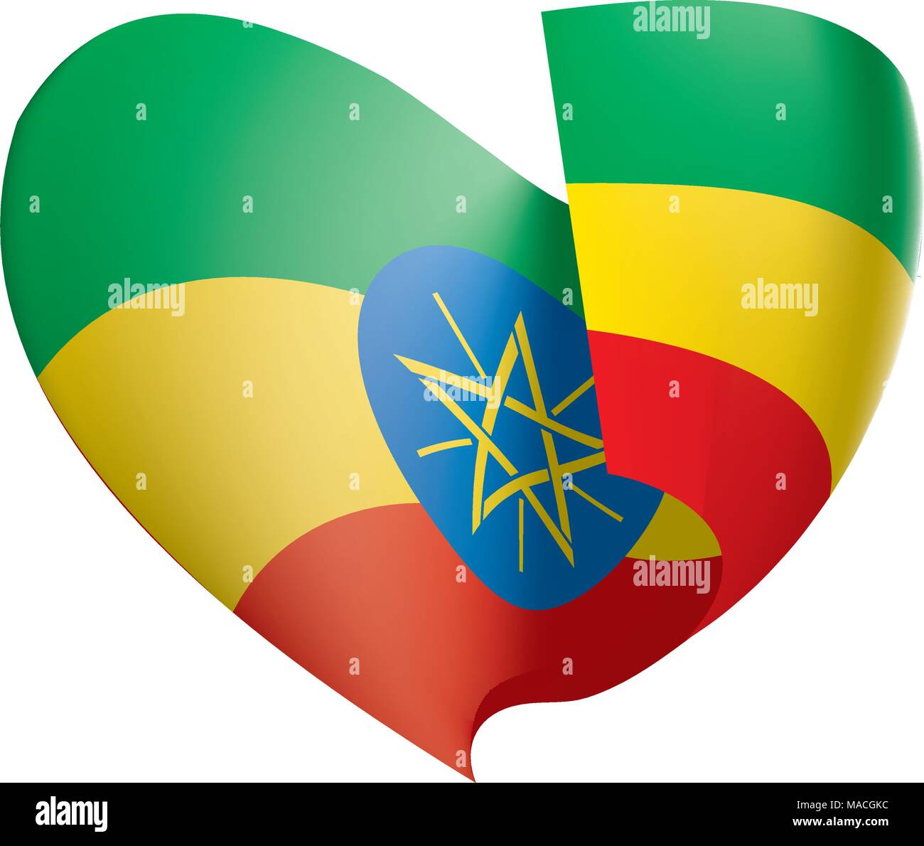 Ethiopia flag, vector illustration Stock Vector Image & Art - Alamy