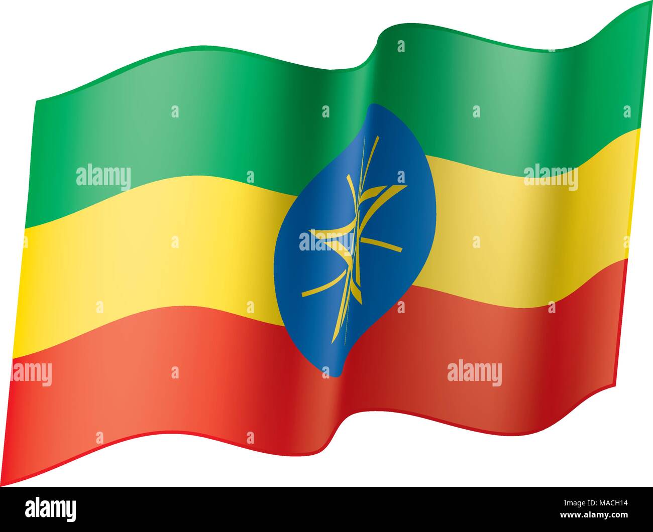 Ethiopia flag, vector illustration Stock Vector Image & Art - Alamy
