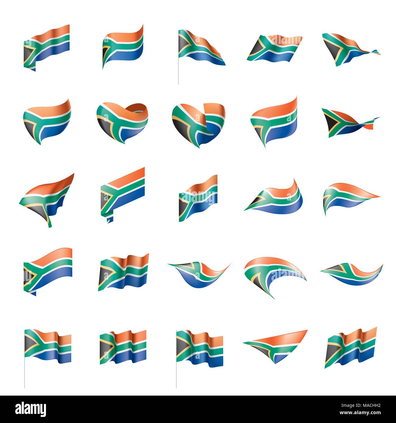 South Africa Flag Vector Illustration Stock Vector Image And Art Alamy