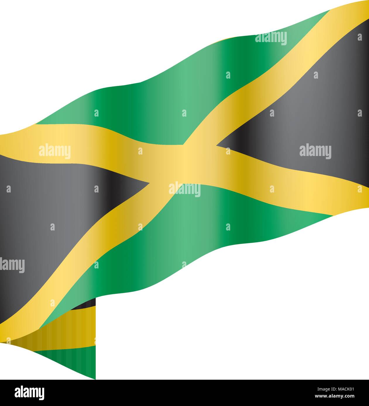 Jamaica flag, vector illustration Stock Vector Image & Art - Alamy