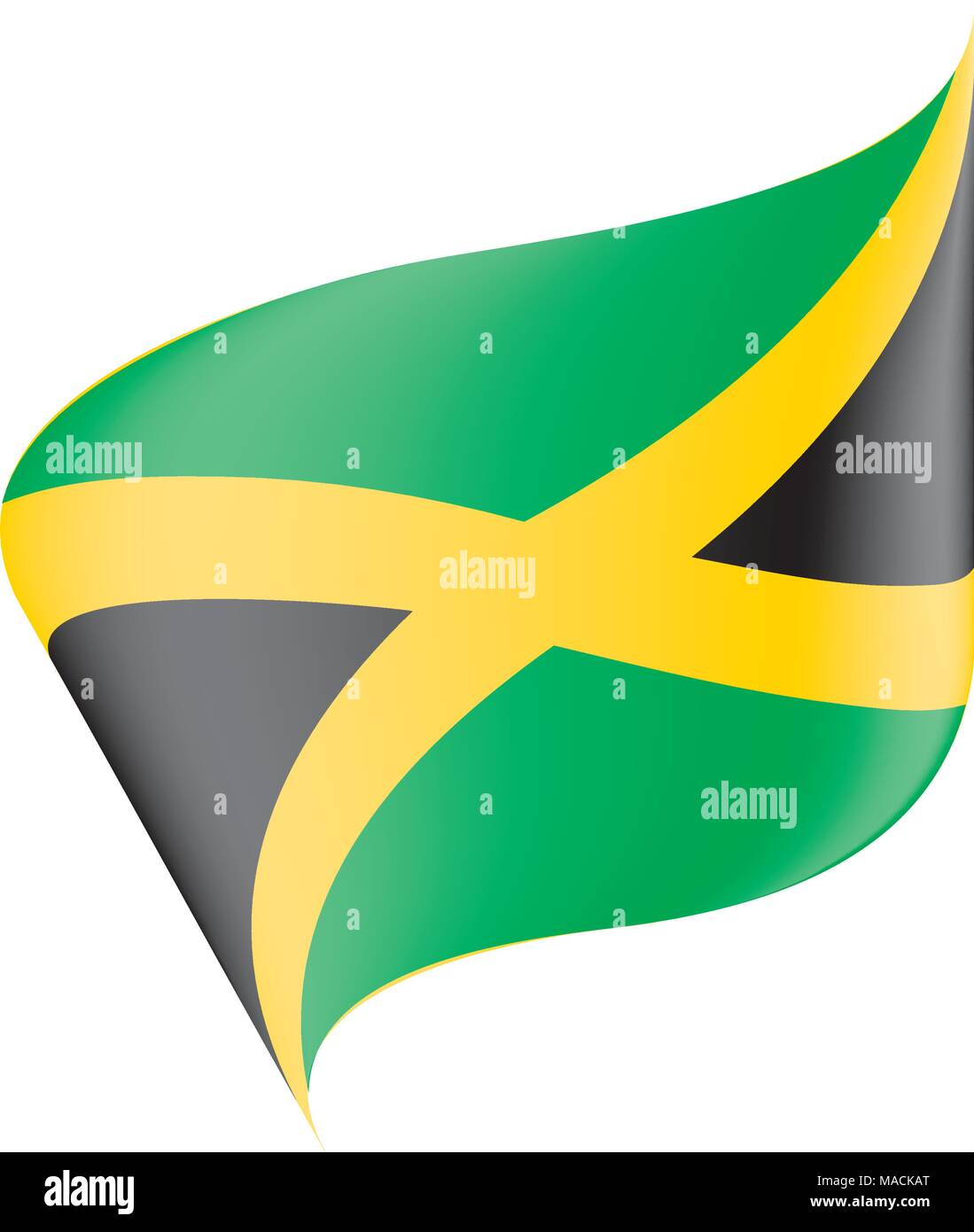 Jamaica flag, vector illustration Stock Vector Image & Art - Alamy