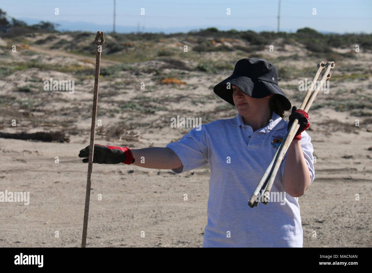 USFWS biologist Jenny Marek from the Ventura Fish and Wildlife Stock ...