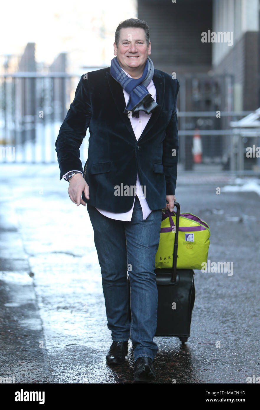 Tony Hadley outside ITV Studios Featuring: Tony Hadley Where: London ...