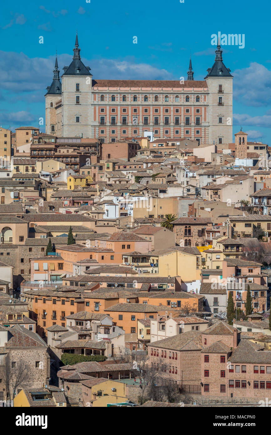 The Alcazar of Toledo in Spain Stock Photo - Alamy