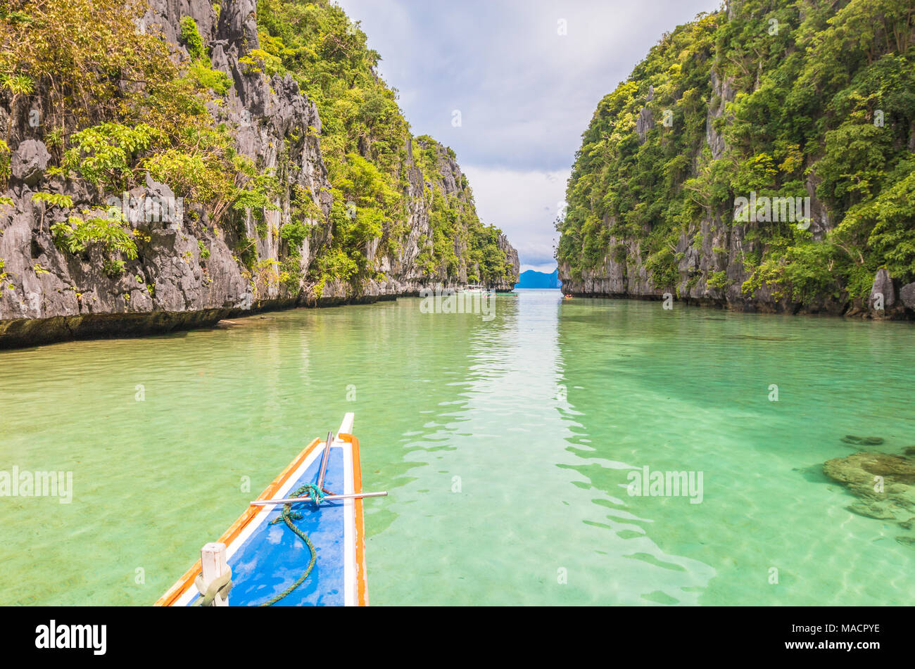 The Big Lagoon in El Nido Palawan Philippines Stock Photo - Alamy