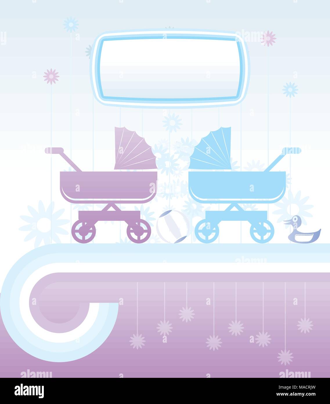baby and children background - vector illustration Stock Vector Image ...