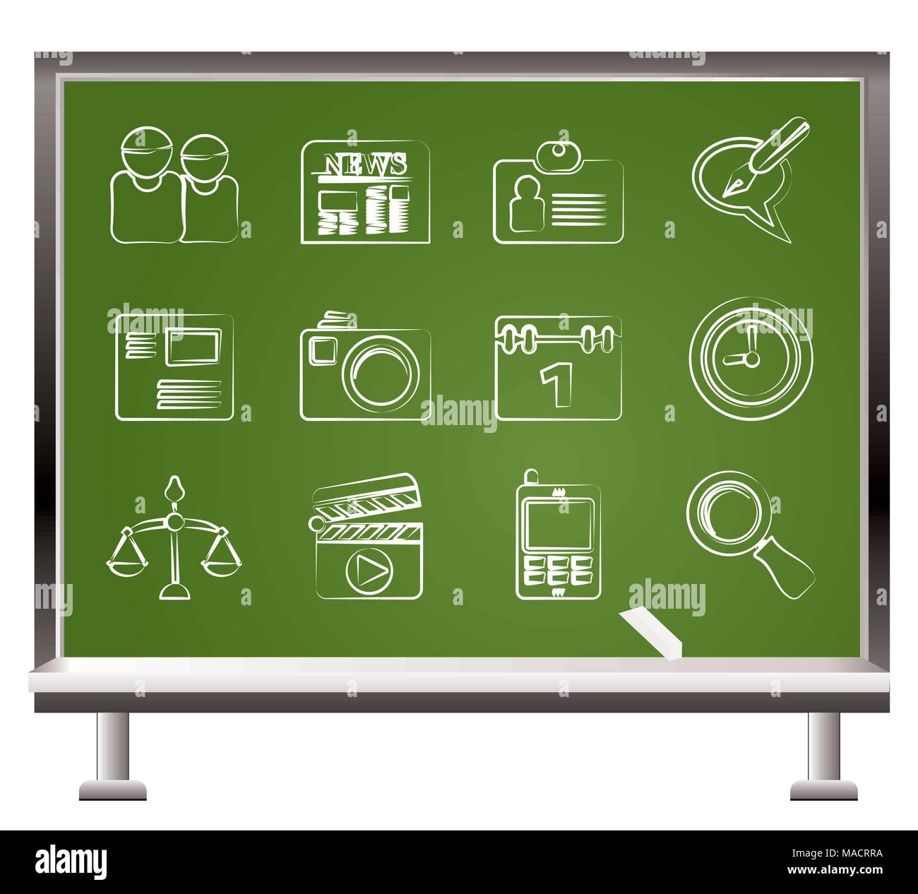 web site, computer and business icons - vector icon set Stock Vector ...