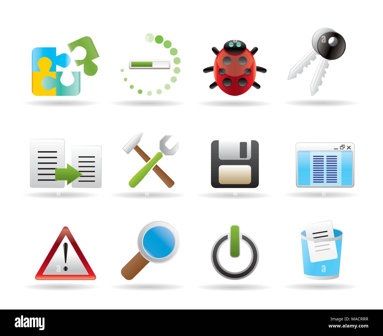 Developer Programming And Application Icons Vector Icon Set Stock Vector Image And Art Alamy