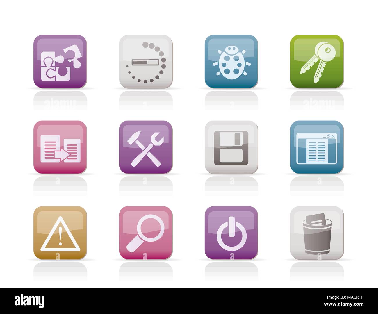 Developer Programming And Application Icons Vector Icon Set Stock Vector Image And Art Alamy