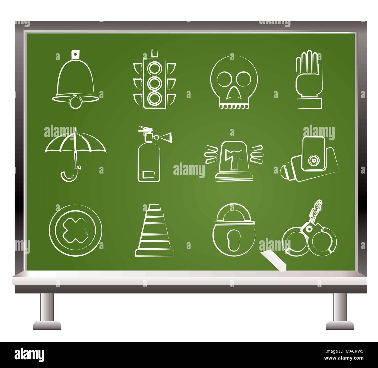 Surveillance and Security Icons - vector icon set Stock Vector Image ...