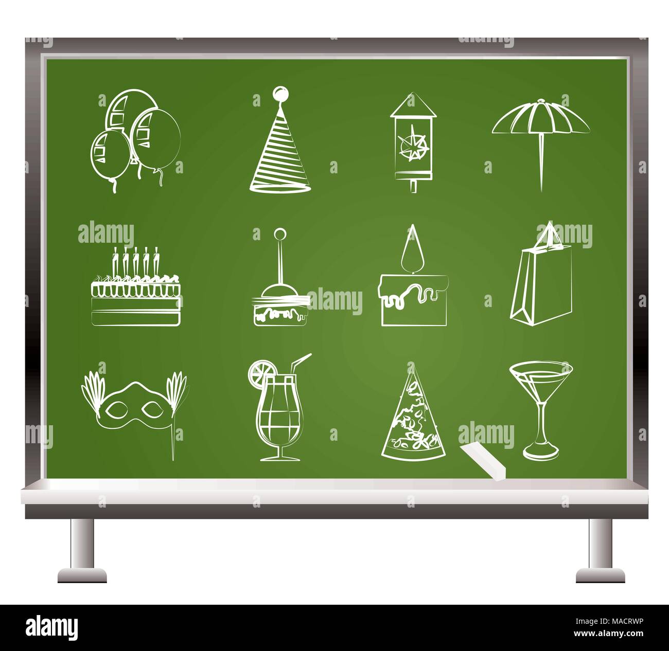 Party and holidays icons - vector icon set Stock Vector Image & Art - Alamy