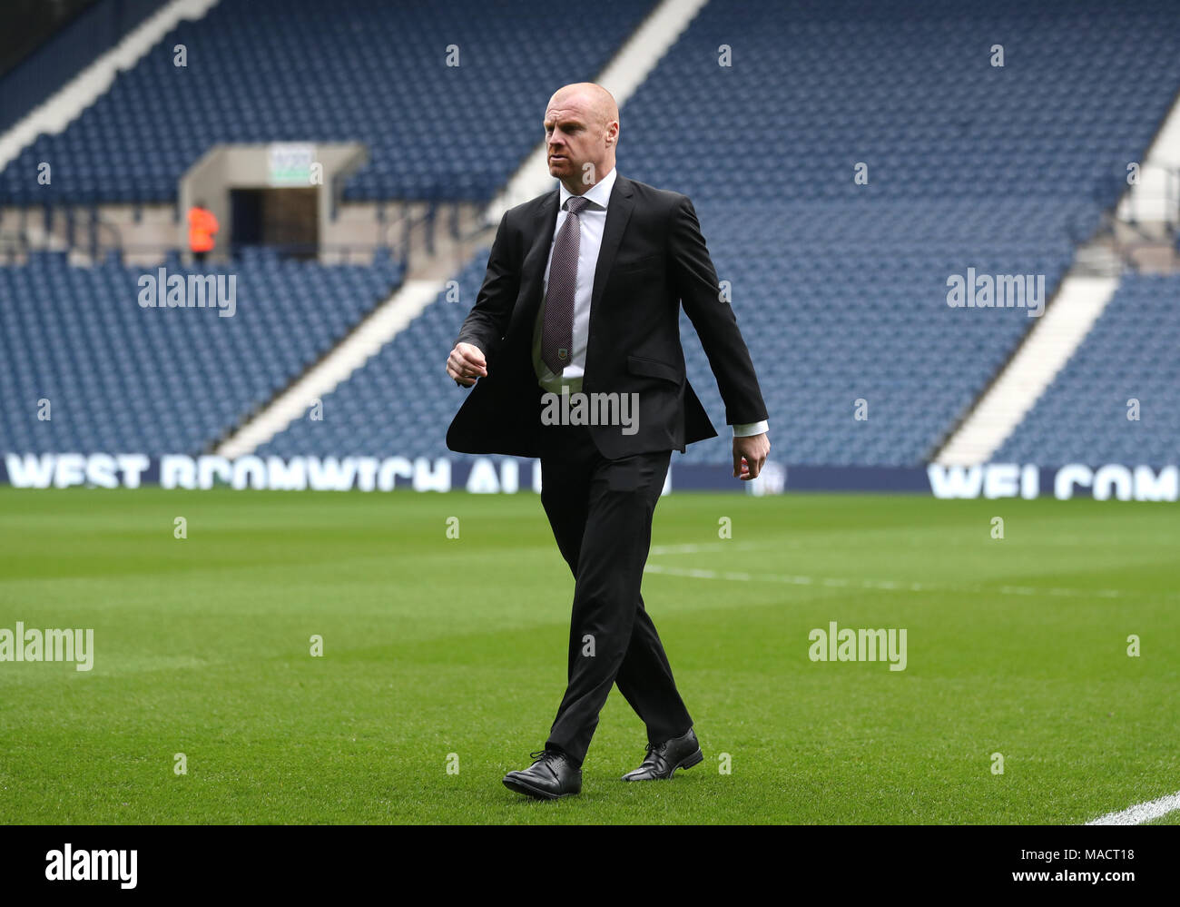 Burnley manager Sean Dyche prior to the Premier League match at The ...