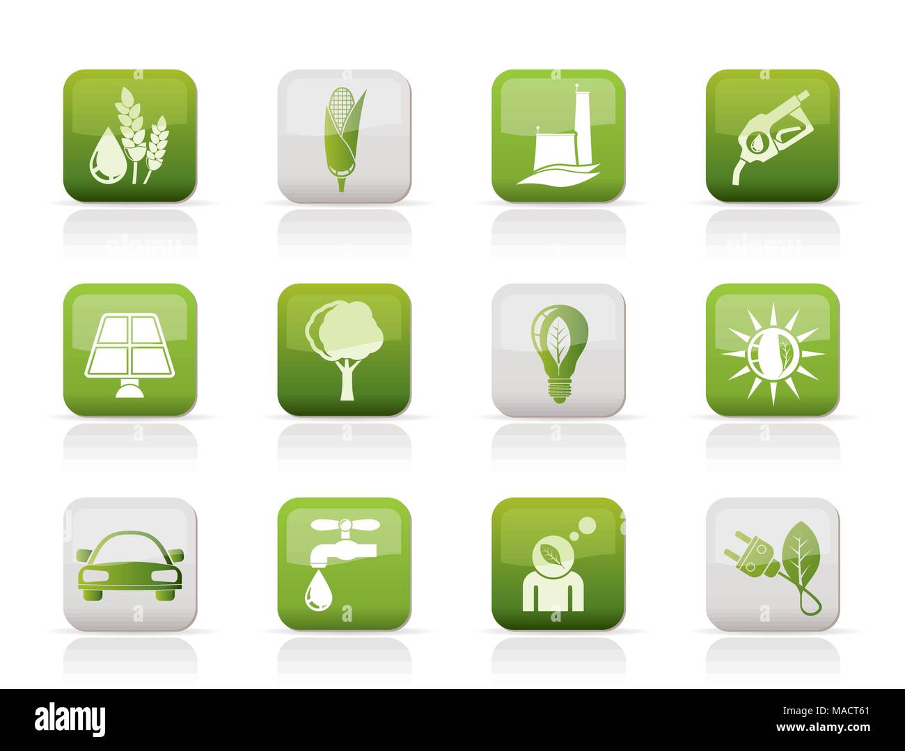 Ecology, environment and nature icons - vector illustration Stock ...