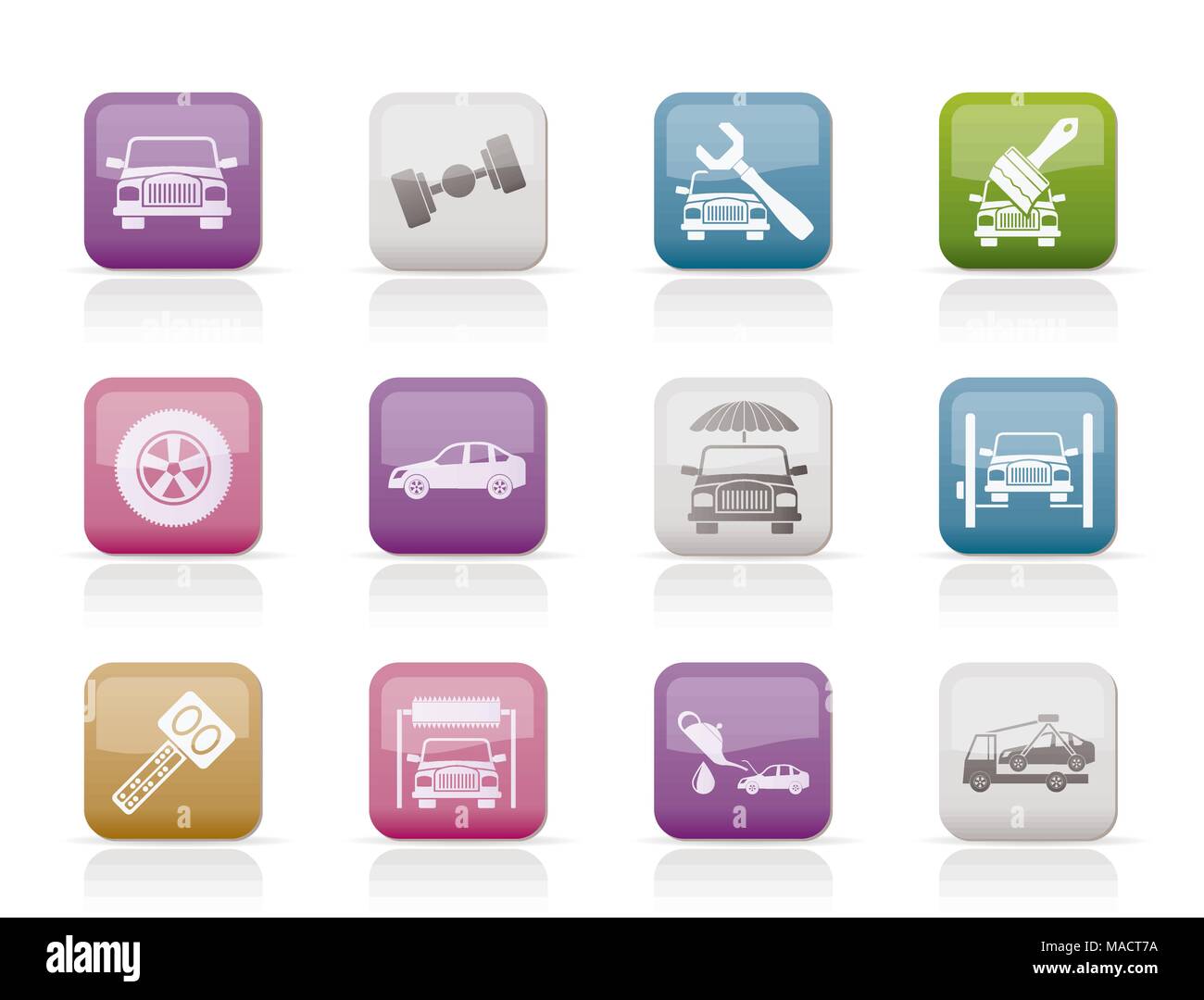 Oiling the wheels Stock Vector Images - Alamy