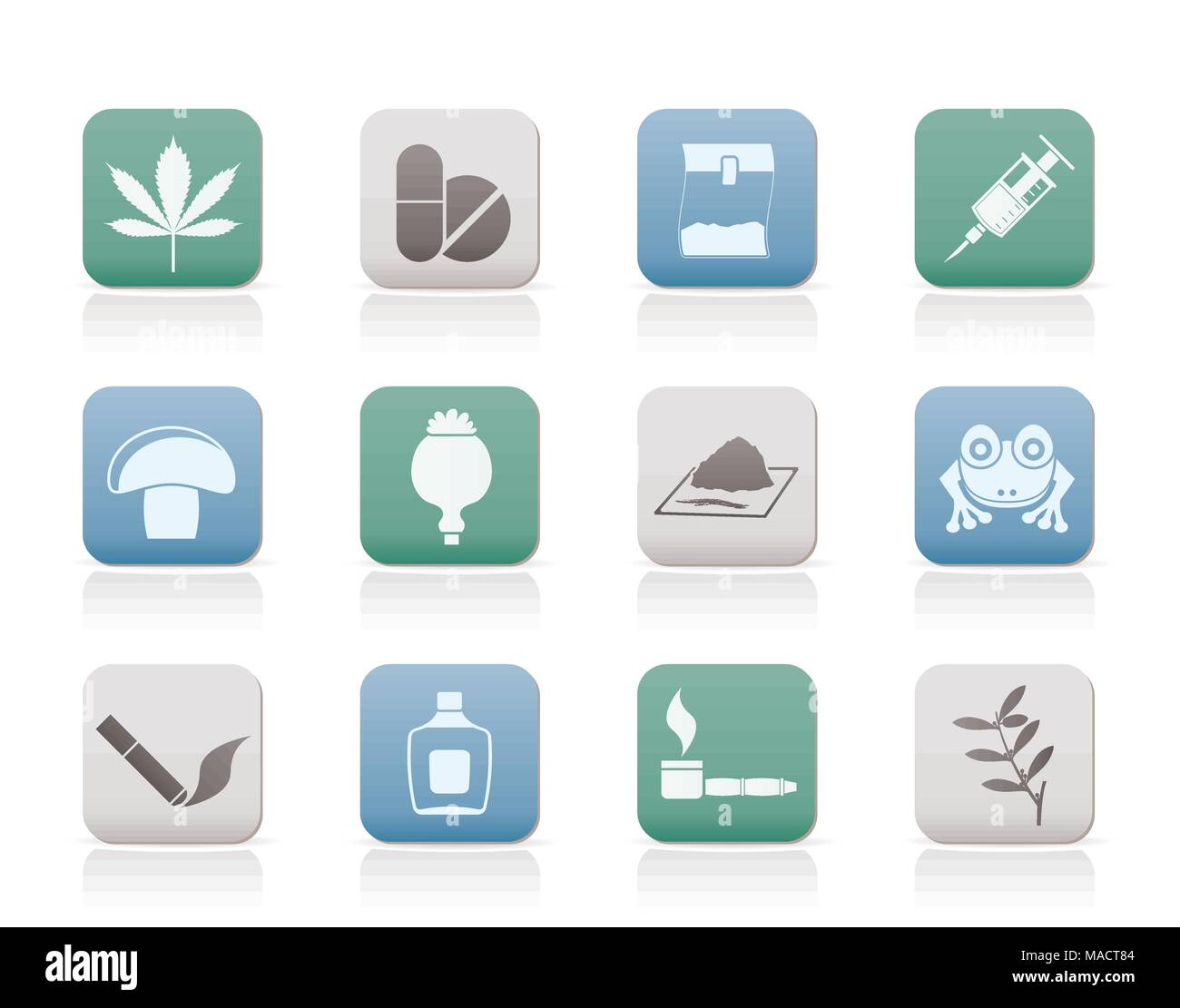 Different kind of drug icons - vector icon set Stock Vector Image & Art ...