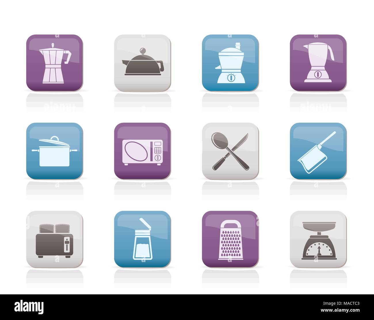 Pan objects equipment food Stock Vector Images - Alamy
