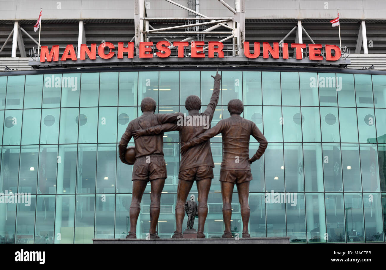 A general view of the Holy Trinity statue during the Premier League ...