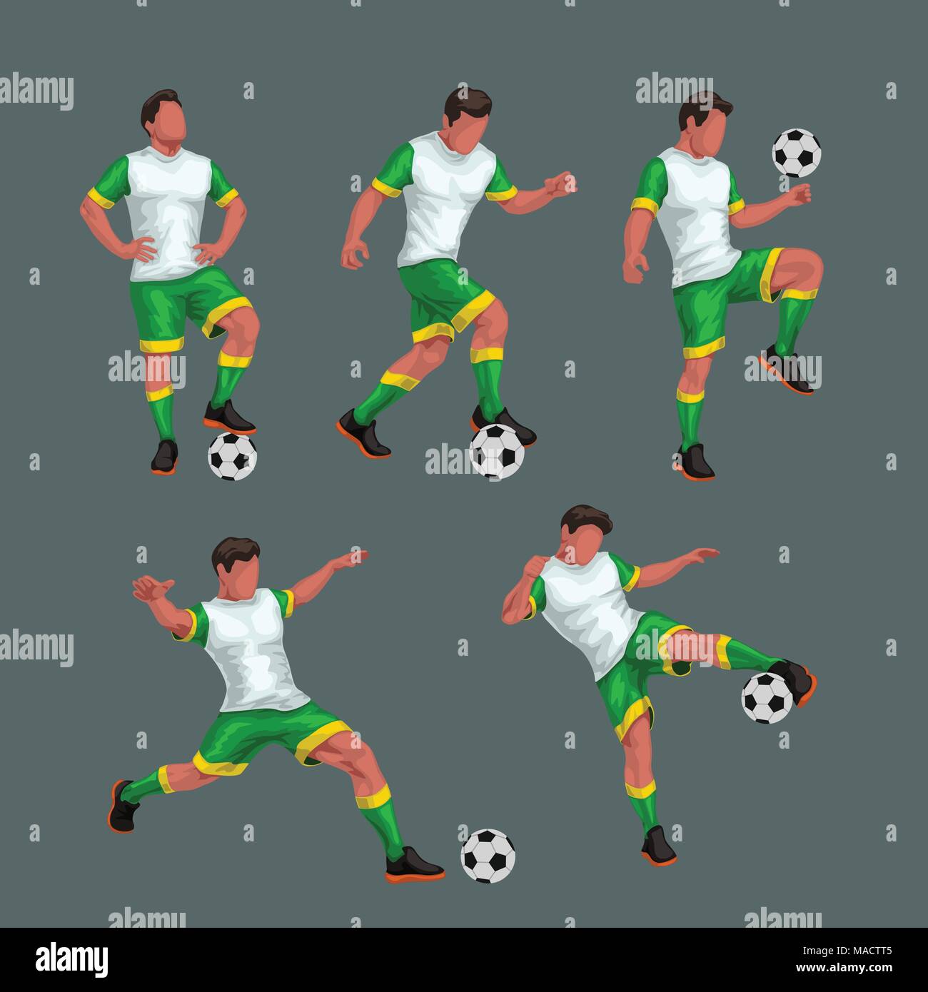 soccer players set Stock Vector Image & Art - Alamy