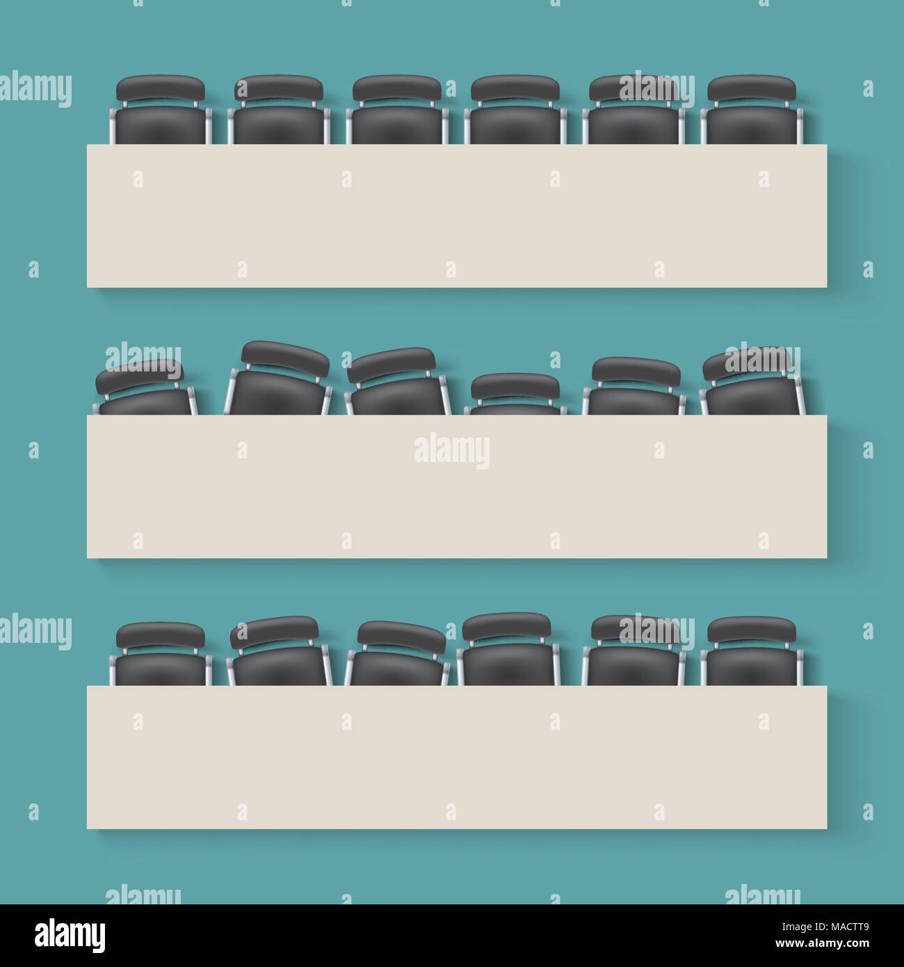 Conference table discussion top view Stock Vector Images - Alamy