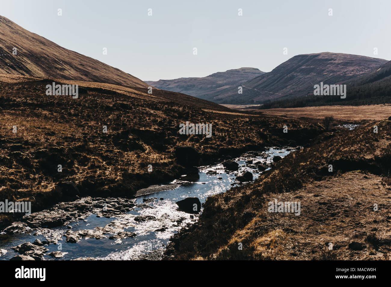 View on the beautiful Fairy Pools on the Isle of Skye, Scotland ...