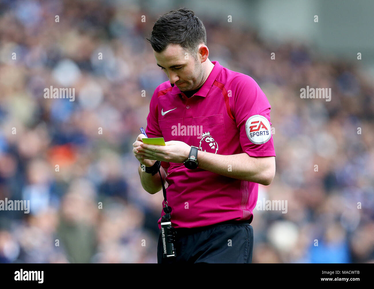 Match referee Chris Kavanagh during the Premier League match at the ...