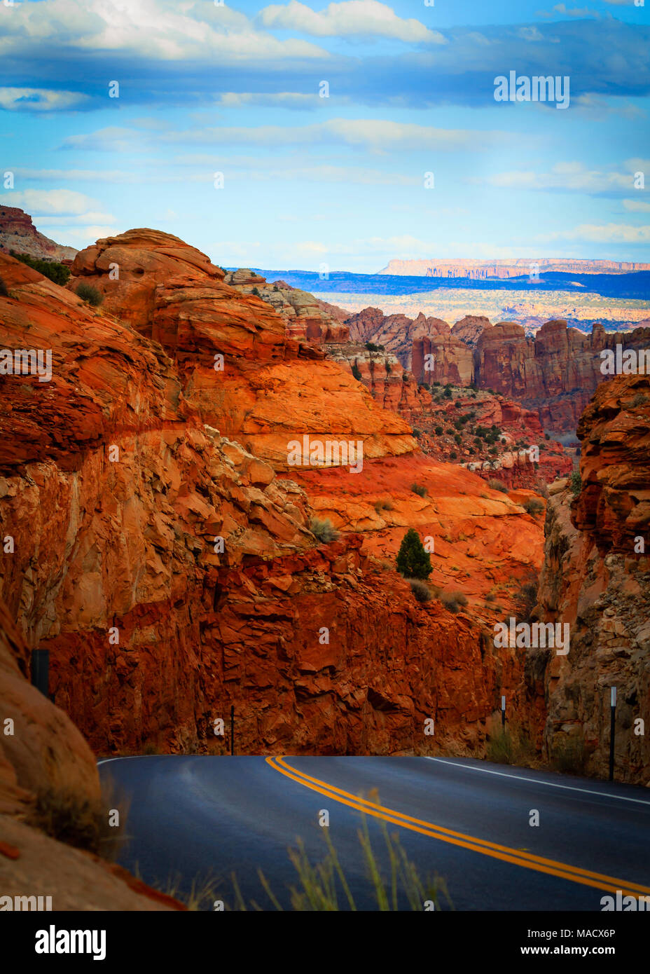 Boulder Pass Utah Stock Photo - Alamy