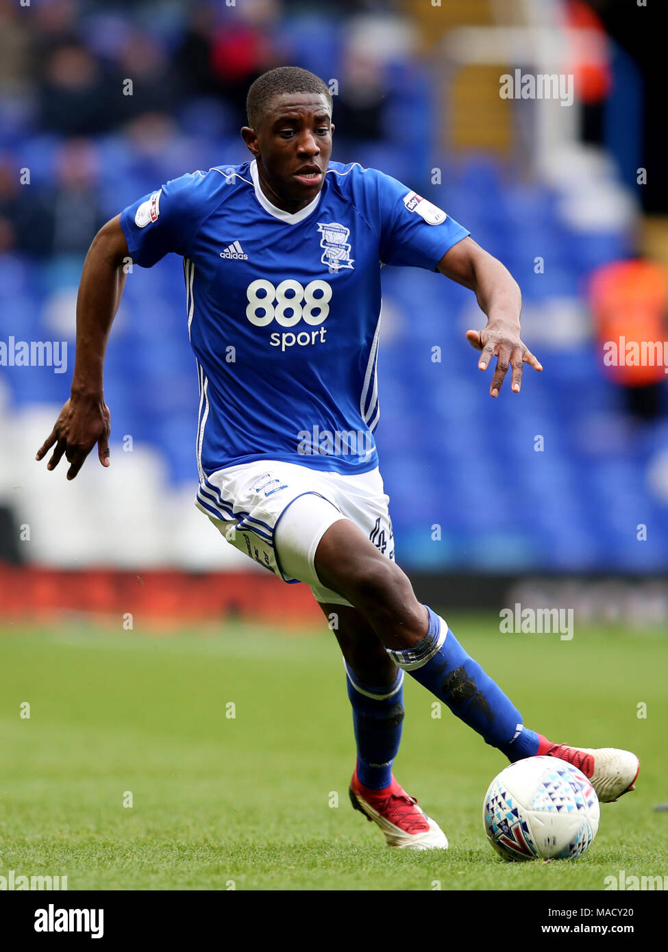 Birmingham City's Wes Harding during the Championship match at St ...