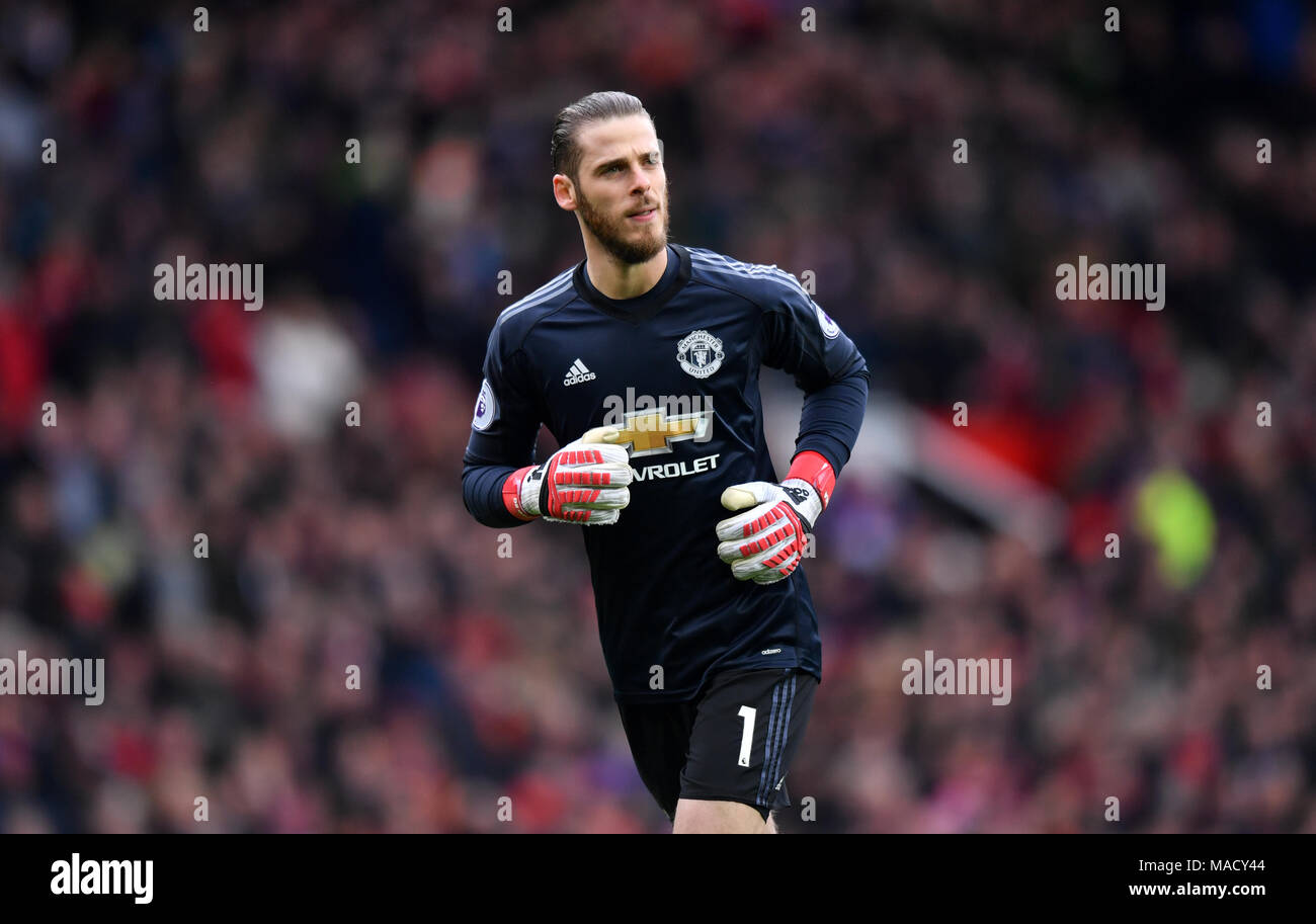 Manchester United goalkeeper David De Gea during the Premier League ...