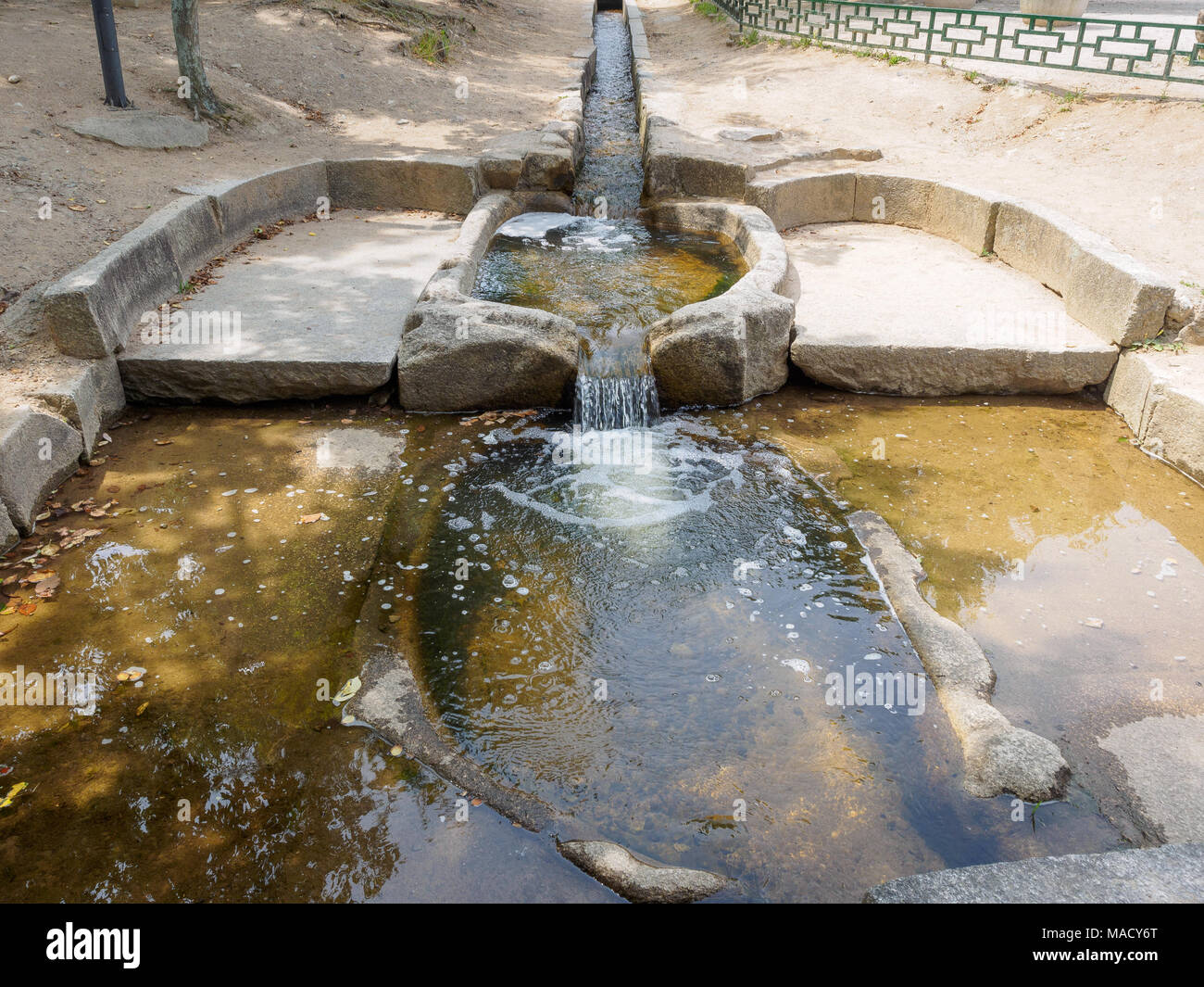 Traditional water filter system at Donggung Palace and Wolji Pond in ...