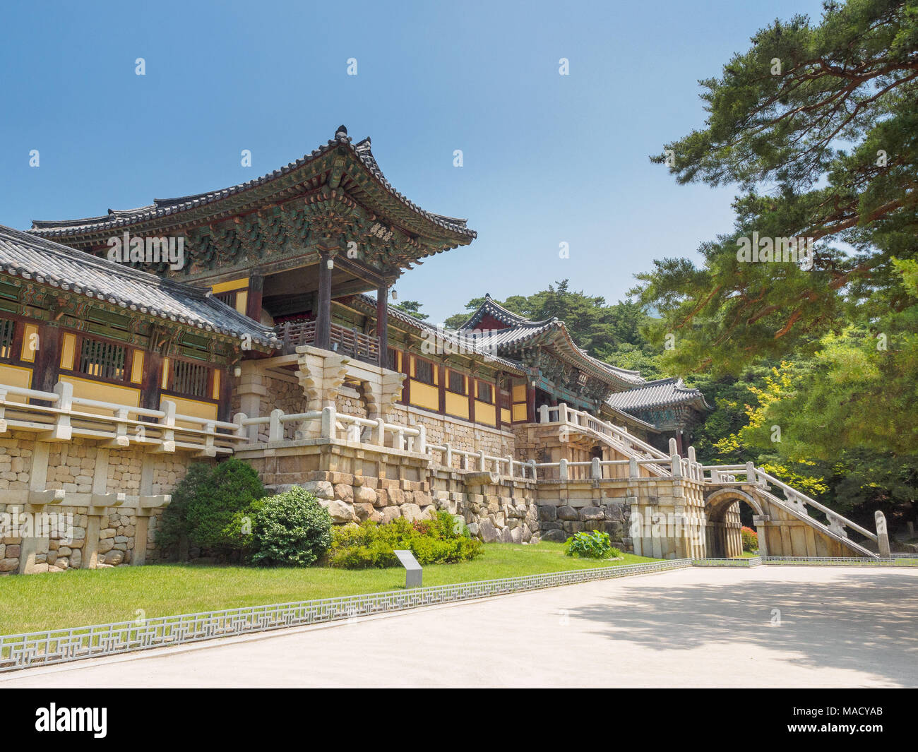Bulguksa temple in Gyeongju, South Korea Stock Photo - Alamy