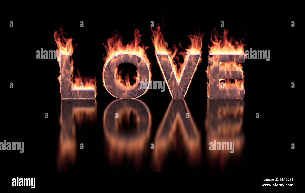 Flame fire word text hi-res stock photography and images - Alamy
