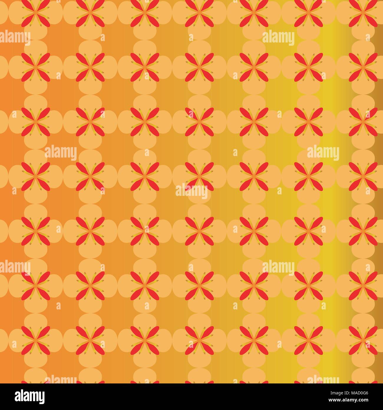 Golden gradient background with floral pattern design Stock Vector ...