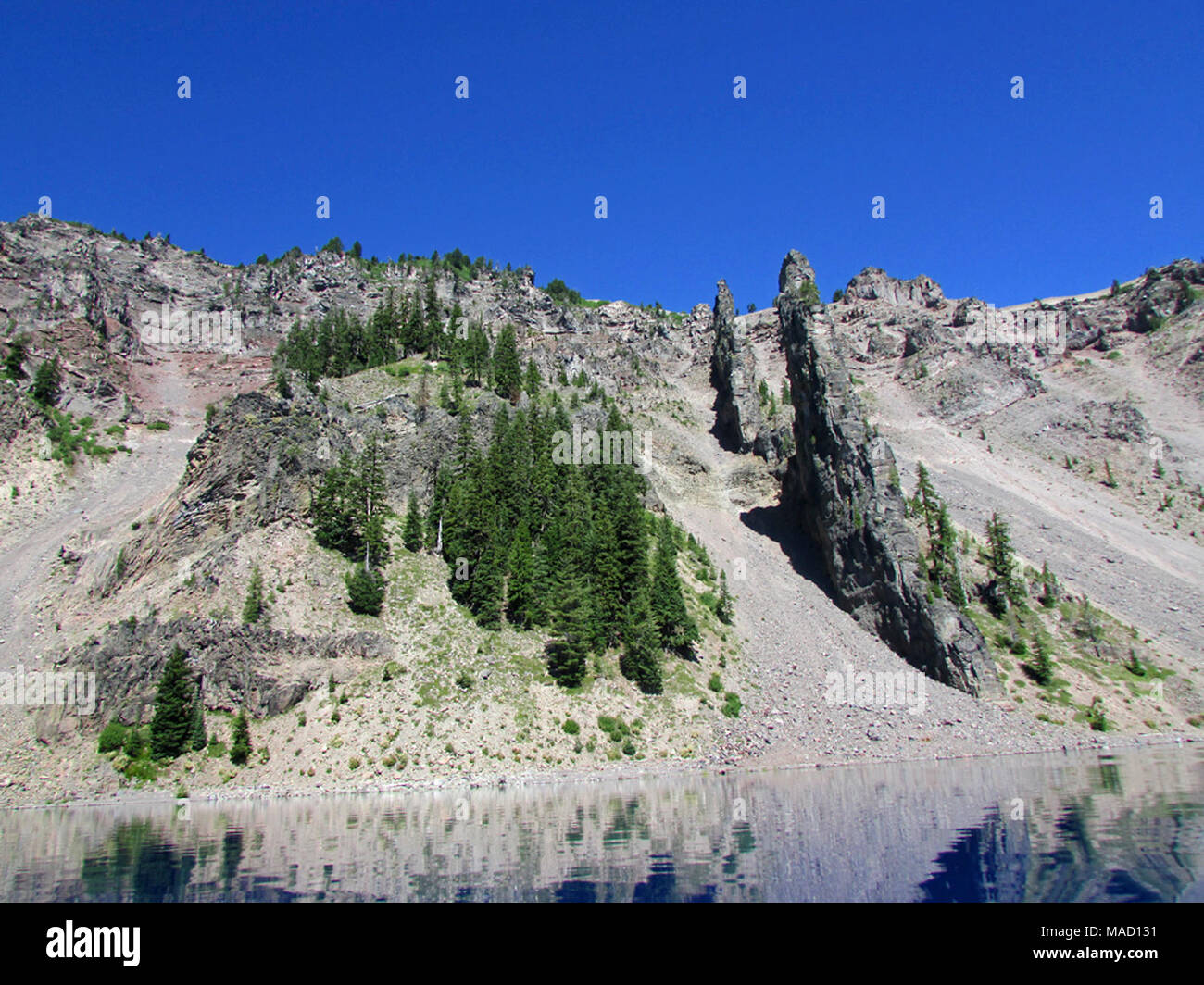 Devil's Backbone at Crater Lake NP in OR Stock Photo - Alamy