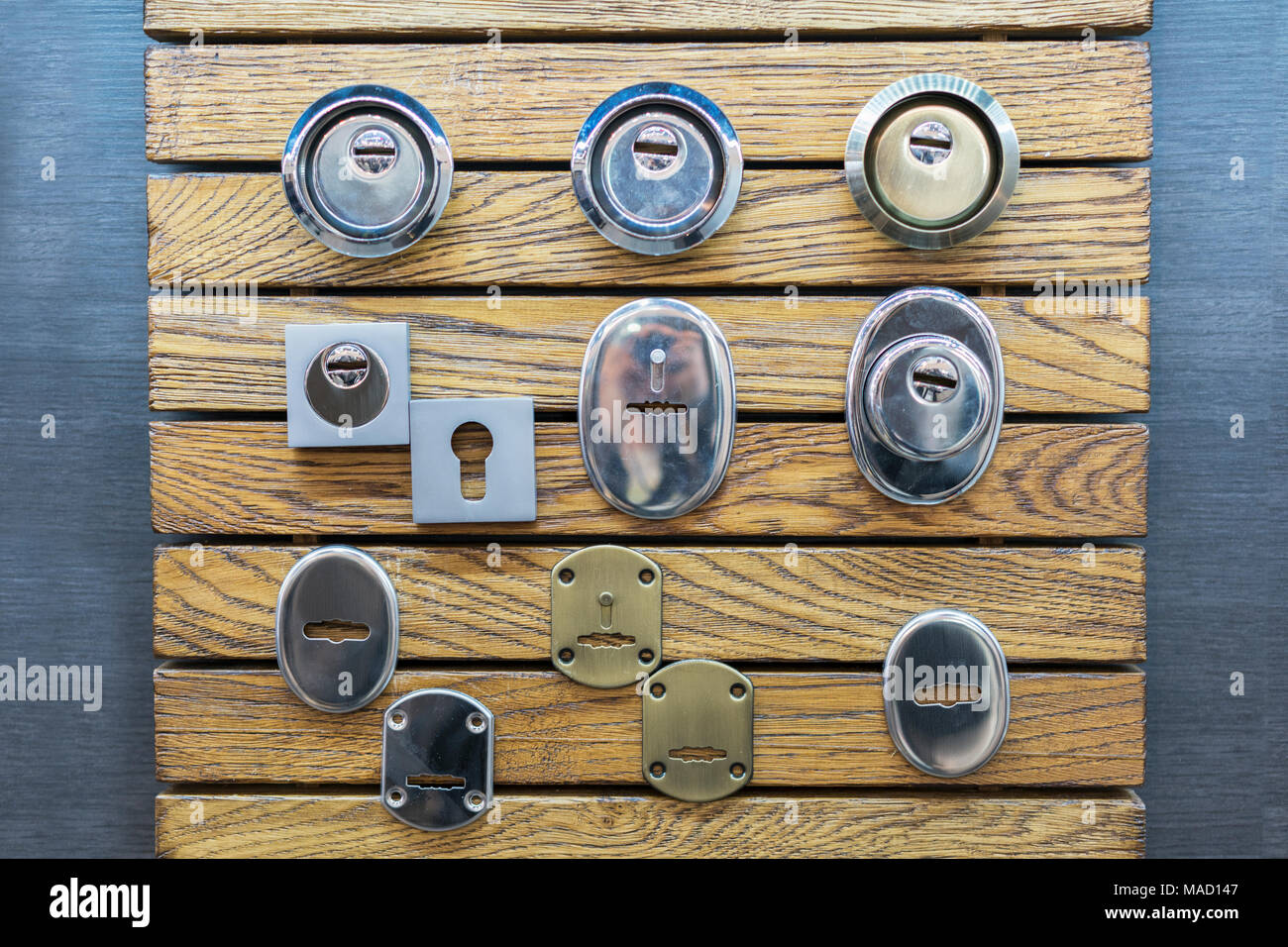set of various keyholes Stock Photo - Alamy