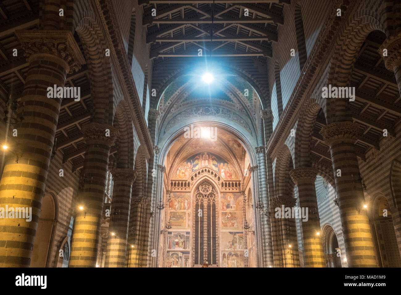 Italy orvieto umbria interior cathedral hi-res stock photography and ...