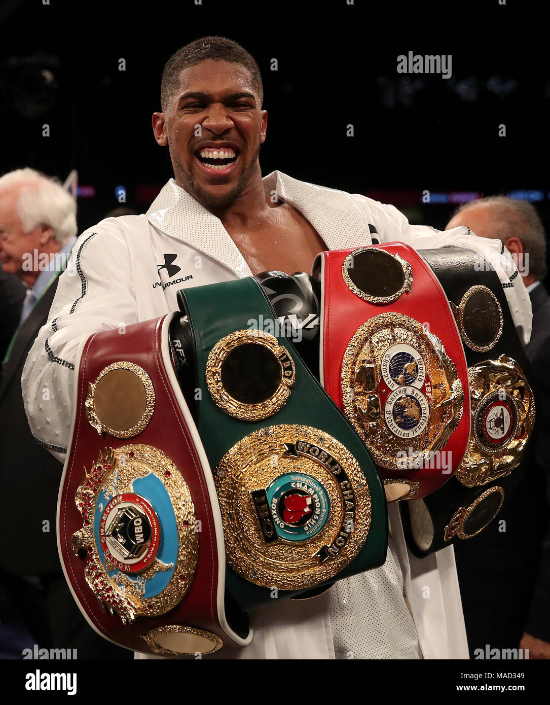 Anthony joshua belts hi-res stock photography and images - Alamy