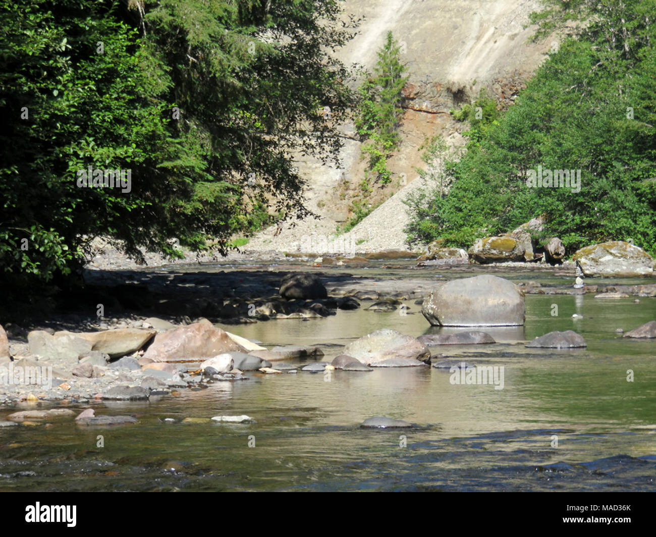 Lower Lewis River Falls in WA Stock Photo - Alamy