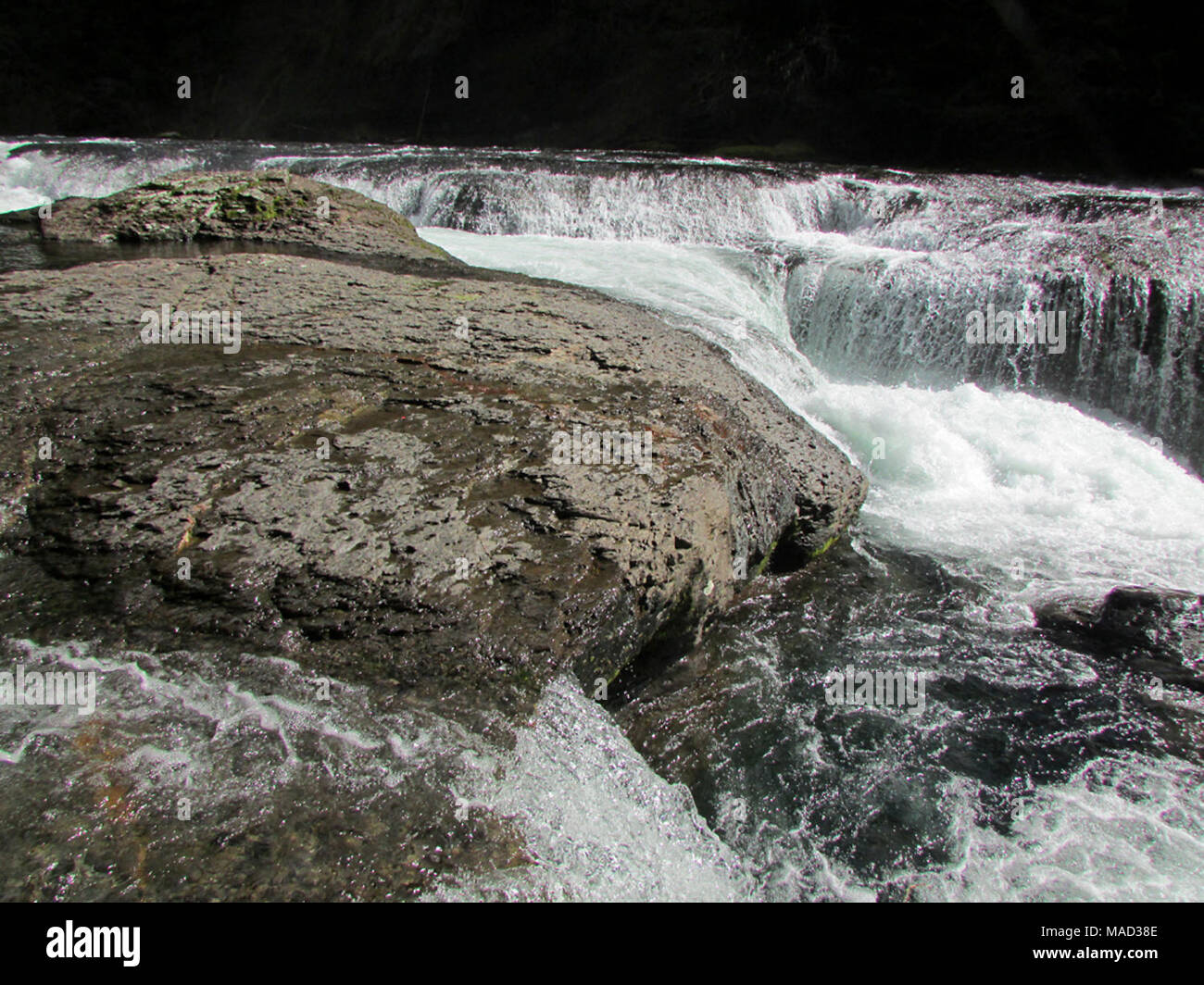 Lower Lewis River Falls in WA Stock Photo - Alamy