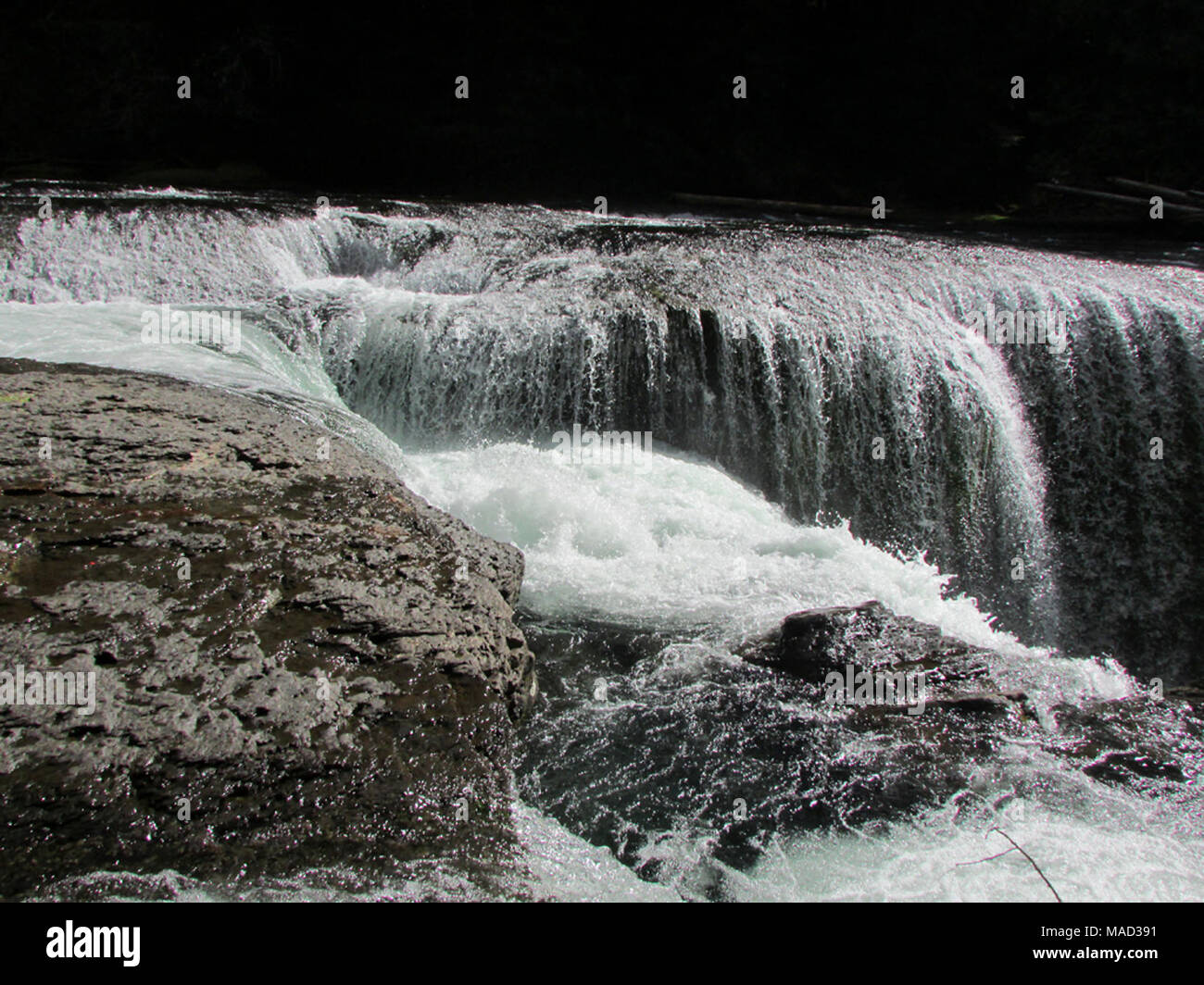 Lower Lewis River Falls in WA Stock Photo - Alamy
