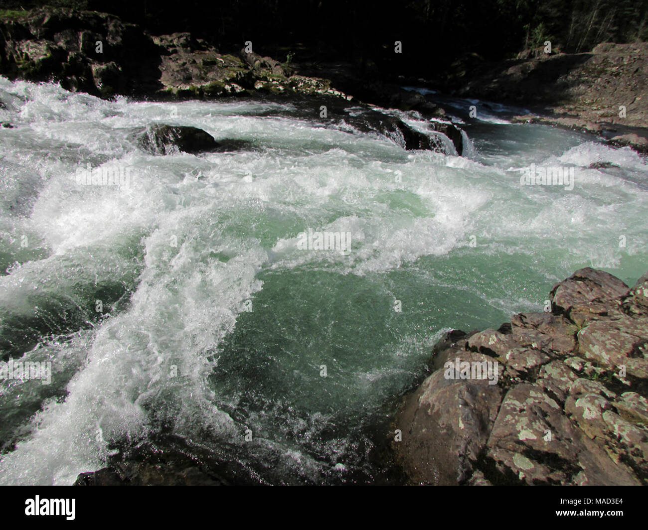Lucia Falls Park at Lewis River in WA Stock Photo - Alamy