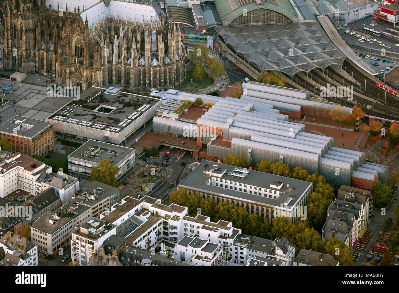 Roman germanic museum in cologne on roncalli hi-res stock photography ...