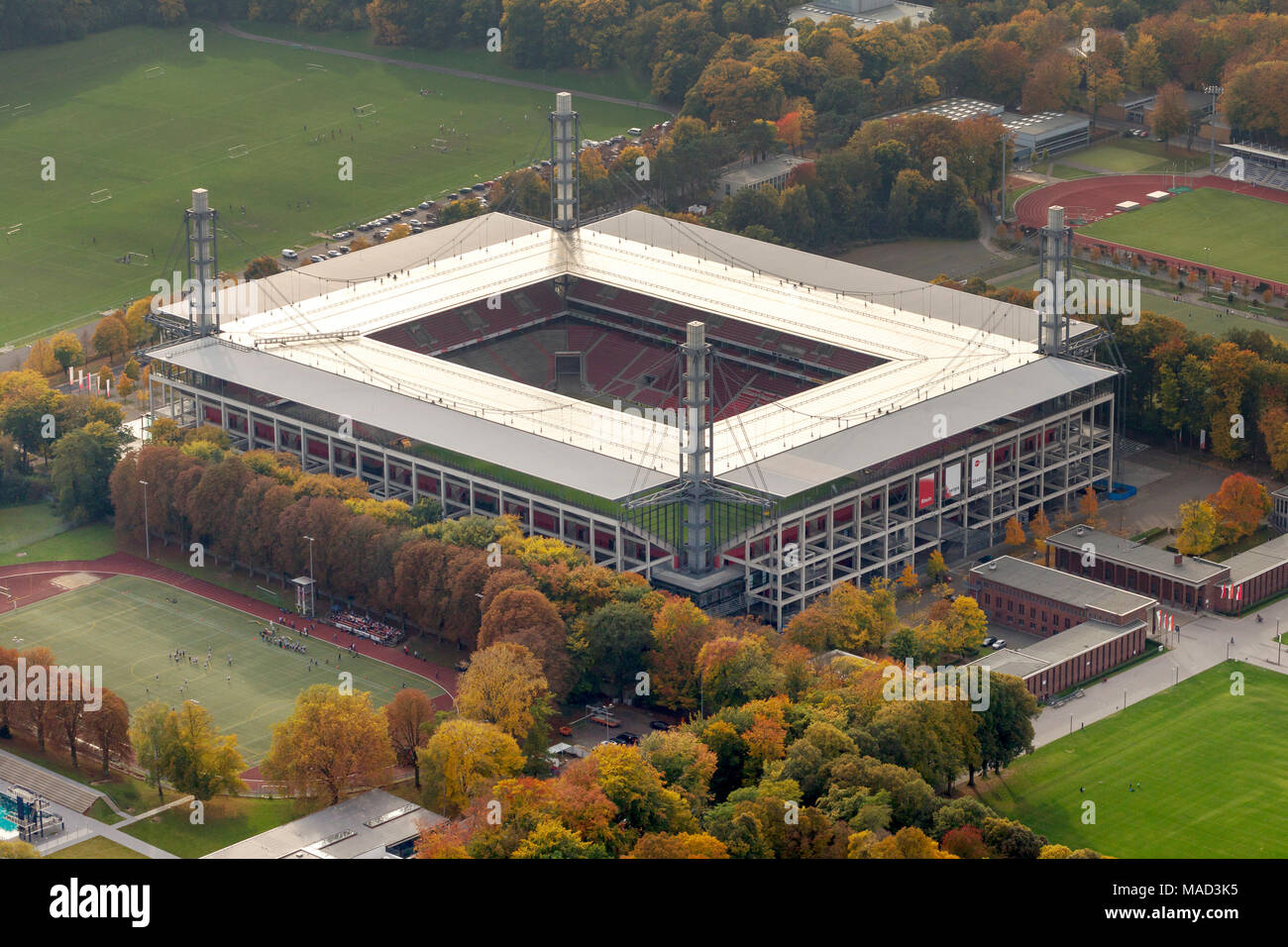 Aerial view, Territorial Energy Stadium, 1.FC Koeln, Rhein Energie ...