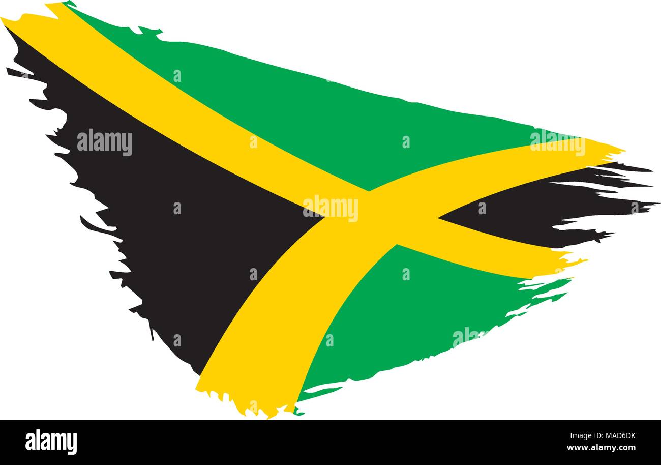 Jamaica flag, vector illustration Stock Vector Image & Art - Alamy